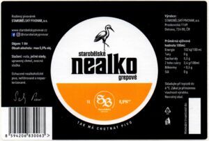 Drink Label: Starobělské nealko (Starobělský pivovar Ostrava, Czech ...