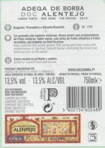 Drink Label: Adega De Borba (Adega Cooperativa de Borba,CRL ...