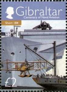 Sello: Short Type 184 Seaplane, Seaplane Carrier, Hawker Siddeley ...