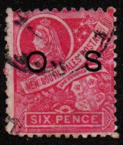 Stamp: Country symbols (New South WalesSn:AU-NS O28a,Sg:AU-NS O42a