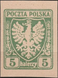 Sello: Polish Eagle on Heraldic Shield (Polonia(Polish Eagle on ...
