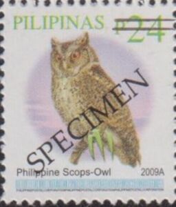 Stamp: Philippine Scops Owl (Otus megalotis) (Philippines(Birds (2010 ...