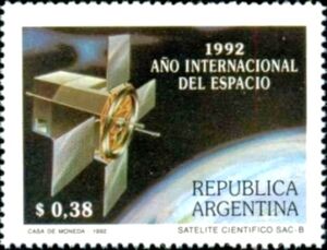 Stamp: International Space Year (ArgentinaMi:AR 2163,Sn:AR 1788,Yt:AR ...
