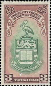 Stamp: Arms of University (Trinidad and Tobago(Inauguration of BWI ...