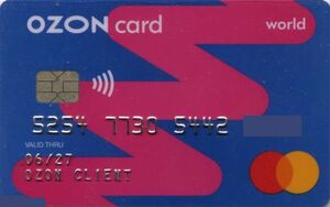 Bank Card: OZON Card (Payment Center, RussiaCol:RU-MC-2287.01