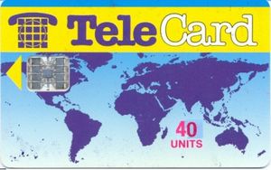 Phonecard: 40/(45) World Map SI-7 / White reverse (TeleCard, Pakistan ...
