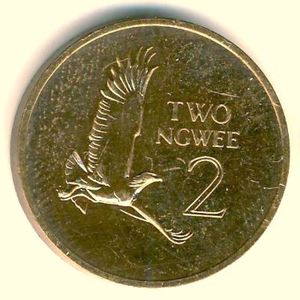 Coin: 2 Ngwee (Zambia(1968~1989 - 3rd Circulation series - Kwacha) Col ...