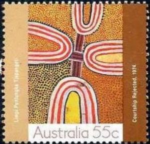 Stamp: Courtship Rejected (Australia(Art of the Desert) Mi:AU 1120,Sn ...