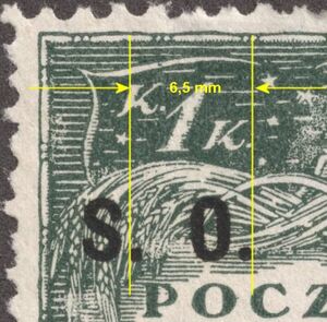 Stamp: S.O. 1920 overprint (Eastern Silesia(Poland stamp overprinted S ...