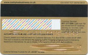 Bank Card: Cashplus (APS Financial, United Kingdom of Great Britain ...