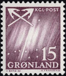 Stamp: Northern Lights (Greenland(Northern Lights) Mi:GL 51,Sn:GL 52,Yt ...