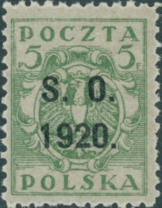 Stamp: S.O. 1920 overprint (Eastern Silesia(Poland stamp overprinted S ...