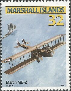 Stamp: Martin MB-2 (Marshall Islands(World's Legendary Biplanes) Mi:MH ...