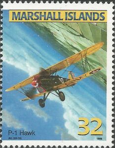 Stamp: Curtiss P-1 "Hawk" (Marshall Islands(World's Legendary Biplanes ...