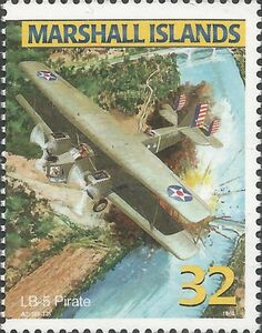 Stamp: Keystone LB-5 "Pirate" (Marshall Islands(World's Legendary ...