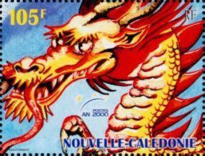 Stamp: Dragon (New Caledonia(Chinese New Year 2000 - Year of the Dragon ...