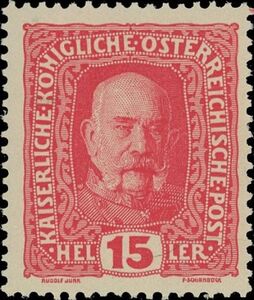 Stamp: Emperor Franz Joseph (Austria(Crown, Emperor Franz Joseph, and ...