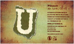 Drink Label: Weerter Pilsner U (De Brouwschuur, NetherlandsCol:NL-BEER ...