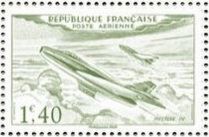 Stamp: Dassault MD-454 Mystère IV Jet (France(The Patrimony of France ...