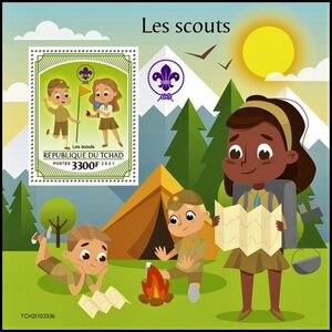 Stamp: Scouting (Chad(Scouts (2021)) Col:TD 2021-248
