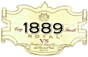 Drink Label: 1889 Royal VS Brandy (Old 1889 Distillery Co., United ...