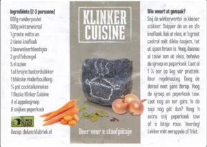 Drink Label: Klinker Cuisine (Brouwerij Klinker, NetherlandsCol:NL-BEER ...