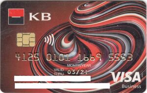 Bank Card: KB - Business (Komerční Banka (KB), Czech RepublicCol:CZ-VI-0147