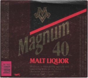 Drink Label: Magnum 40 (Miller Brewing Co,, United States of AmericaCol ...