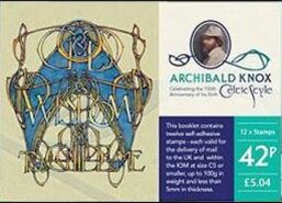 Stamp: Archibald Knox Booklet (Isle of Man(150th Anniversary of Archibald Knox) Mi:IM 1935 ...