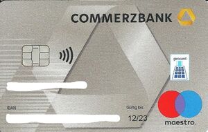 Bank Card: Commerzbank (Commerzbank, Germany, Federal RepublicCol:DE-MS ...
