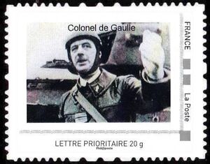 Stamp: Colonel de Gaulle (France: Personalized Stamps(Collector ...
