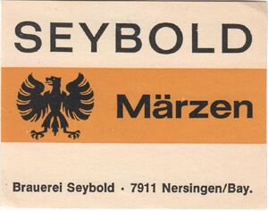 Drink Label: Seybold Märzen (Brauerei Seybold, Nersingen, Germany ...