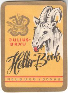 Drink Label: Juliusbräu Heller Bock (Juliusbräu Neuburg, Germany ...