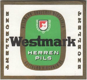 Drink Label: Westmark Herren Pils (Brauerei Gotthard Kirchner ...