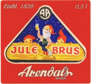 Drink Label: Julebrus (Arendal Bryggeri, NorwayCol:NO-SODA-000338