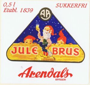 Drink Label: Julebrus (Arendal Bryggeri, NorwayCol:NO-SODA-000339