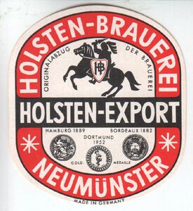 Drink Label: Holsten Export (Holsten-Brauerei AG, Germany, Federal ...