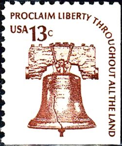 Stamp: Liberty Bell (United States of America(Americana Issue) Mi:US ...