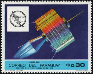 Stamp: Satellite Intelsat II F-3 (Canary Bird) (Paraguay(Advances in ...