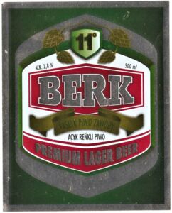 Drink Label: Berk (Yaslyk Piwo Zawody, TurkmenistanCol:TM-BEER-000010 🏷️