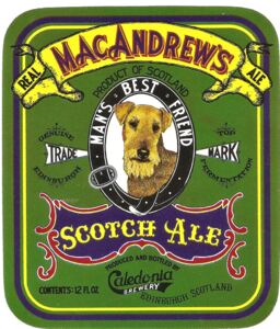 Drink Label: Mac Andrews (Caledonia Brewery, ScotlandCol:SQ-BEER-000046