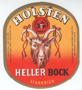 Drink Label: Holsten heller Bock (Holsten-Brauerei AG, Germany, Federal ...