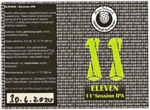 Drink Label: Eleven (Rye Island, SlovakiaCol:SK-BEER-007768