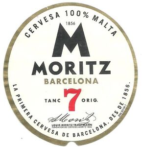 Drink Label: Moritz Tanc 7 Orig. (Cerveses Moritz, S.A., SpainCol:ES ...