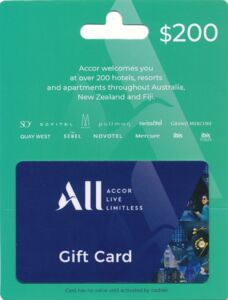 Gift Card: Accor, Live, Limitless (Accor, Australia(Accor) Col:AU-Accor ...