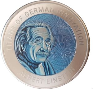 Coin: 2 Cedis (Titans of German innovation - Albert Einstein) (Ghana ...