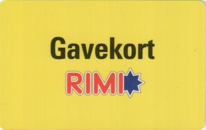 Gift Card: Yellow RIMI gavekort (Rimi, Norway(Gavekort) Col:NO-Rimi-002 💳