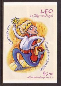 Stamp: Leo (Australia(Zodiac Signs) Mi:AU MH274,Sg:AU SB234,Un:AU L334