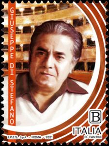 Stamp: Giuseppe Di Stefano, Opera Singer (Italy(Italian Opera Legends ...