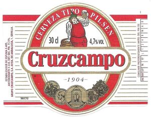 Drink Label: Cruzcampo (Grupo Cruzcampo S.A., SpainCol:ES-BEER-002397